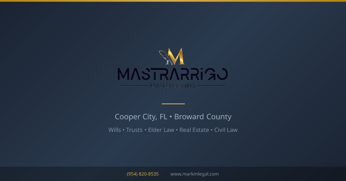 Estate Planning Attorney in Cooper City, FL